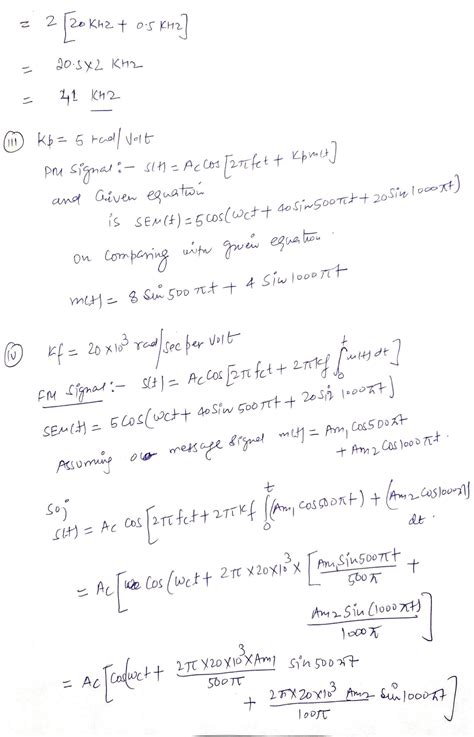 Solved A Define Angle Modulation 6 Marks B An Angle Modulated