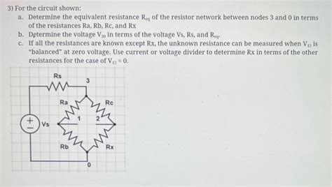 Solved For The Circuit Shown A Determine The Equivalent Chegg