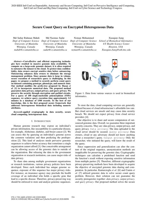 Pdf Secure Count Query On Encrypted Heterogeneous Data