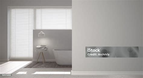 인테리어 디자인 건축 개념 복사 공간 빈 배경 전경 벽에 현대적인 욕실 화장실 건축물에 대한 스톡 사진 및 기타 이미지 화장실 건축물 커튼 0명 Istock