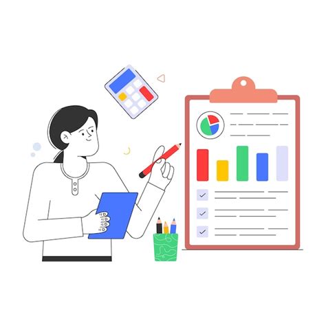 Premium Vector An Editable Flat Illustration Of Accounting