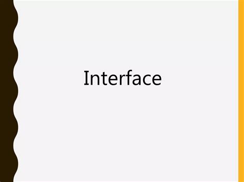 Java Interface Ppt