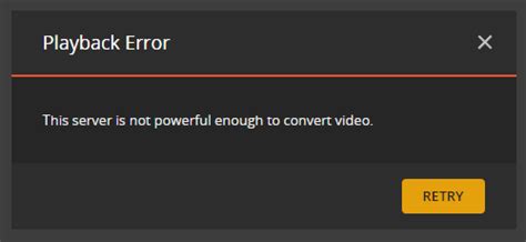 Plex Browser Version Wont Play Files If Video Stream Transcode Is Disabled Rplex
