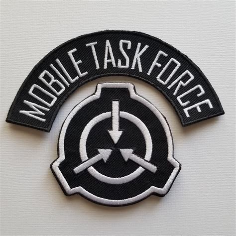 Mobile Task Force Curved 5 Inch Iron On Patch The Scp Store