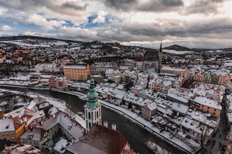 Premium Photo Cesky Krumlov Winter Day
