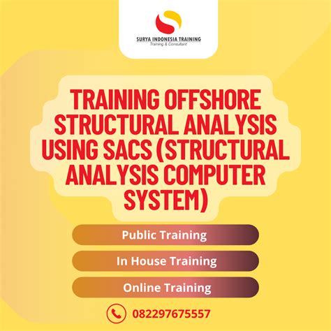 pelatihan offshore structural analysis using sacs surya indonesia