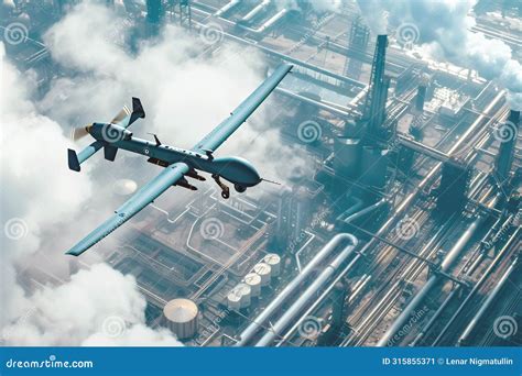 Drone Surveying Industrial Complex And Infrastructure Stock Image Image Of Drone Remote