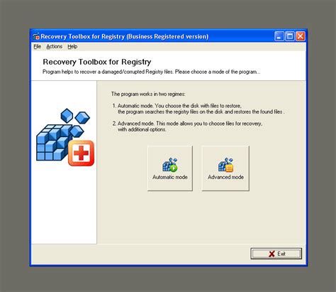 Recovery Toolbox For Registry Restore Registry Information Easily