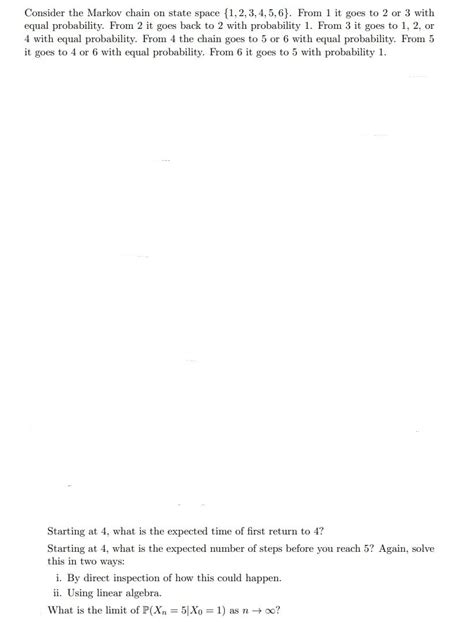 Solved Consider The Markov Chain On State Space Chegg Com