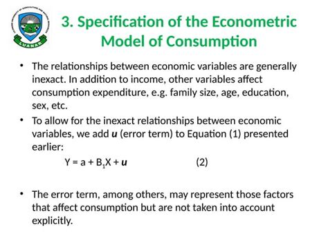 Topic1a Purpose And Applications Of Econometrics Pptx