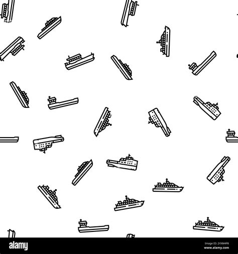 Ship Cargo Maritime Navigation Seamless Pattern Vector Stock Vector Image And Art Alamy