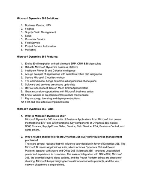 Microsoft Dynamics 365 Implementation Partners Pdf