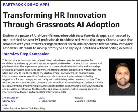 gaurav kaul on linkedin awsreinvent innovation partyrock