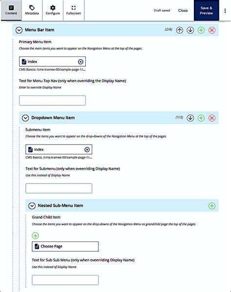 Cms Basics Editing Header Menus University Of Houston