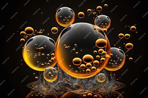 Premium Ai Image Nanoparticles In Liquid Solution On Black Background Nanotechnologies Created