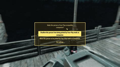 Trouble Picking Companion Fallout 4 Technical Support Loverslab