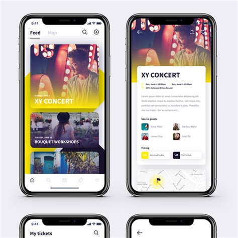 Designs Design UI For Awesome Event Ticketing App App Design Contest