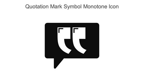Quotation Mark Symbol Monotone Icon In Powerpoint Pptx Png And Editable Eps Format PPT Example