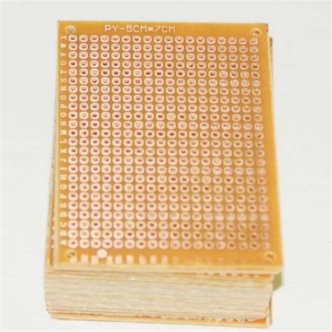 Jual Pcb Prototype Protoboard 5x7cm 2 54mm Pitch Single Side Veroboard Fr2 Shopee Indonesia