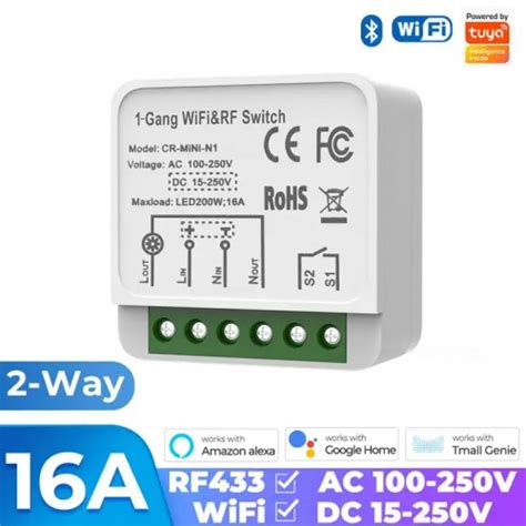 Безжично реле Rf Wifi 16a Tuya
