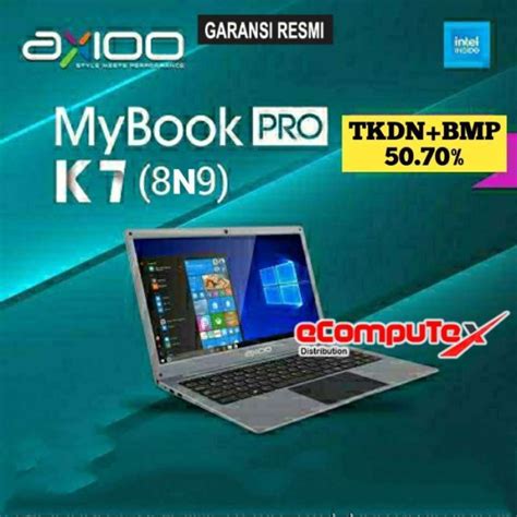 Jual Notebook Axioo Mybook Pro K N Ram Gb Storage Tb Ssd I Tkdn Resmi Di Seller