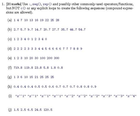 Solved 1 20 Marks Jse Seq Rep And Possibly Other