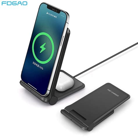 Беспроводное зарядное устройство 2 в 1, подставка для iPhone 15 14 13 ...