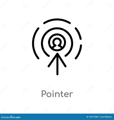Outline Pointer Icon Line Cursor Symbol For Web Site Design Logo App