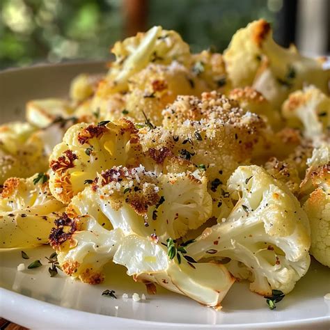 Delicious Garlic Parmesan Roasted Cauliflower Recipe