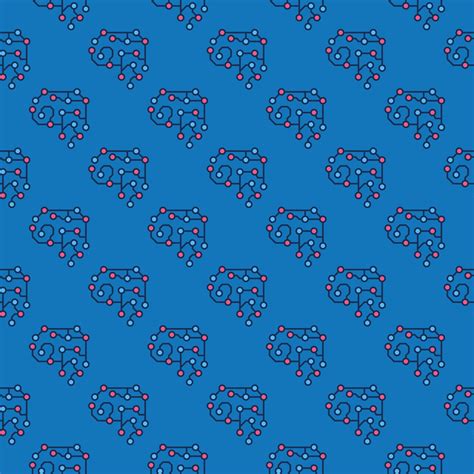 Ai Brain Vector Neural Network Colored Seamless Pattern 22821527 Vector Art At Vecteezy
