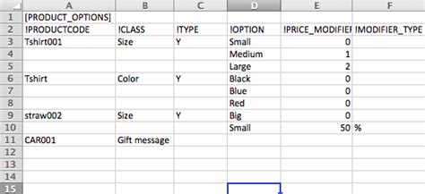 Importing Product Options Legacy Ecwid Help Center