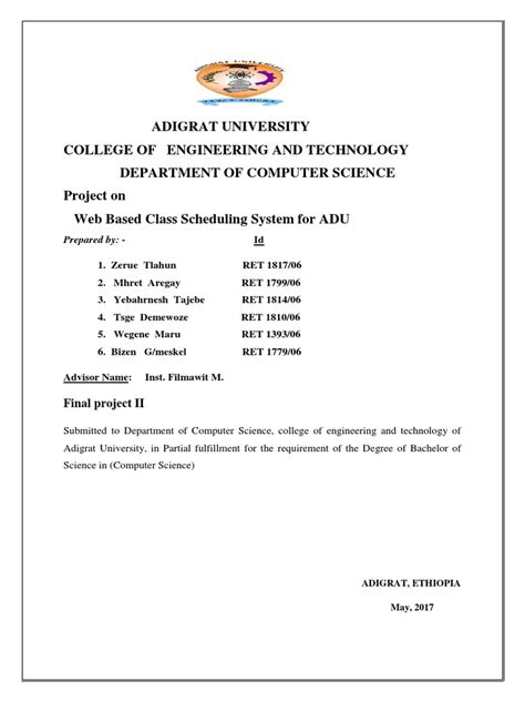 Department Of Computer Science Project O Pdf Object Computer