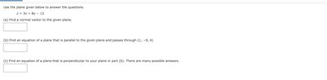 Solved Use The Plane Given Below To Answer The Questions Z Chegg