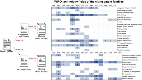 Wipo Technology Fields Of The Citing Patent Families Download Scientific Diagram