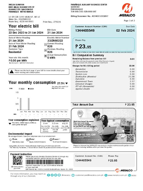 Meralco Bill Pdf Value Added Tax Banks