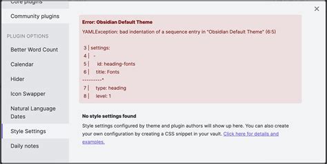 Style Settings Plugin Page Share Showcase Obsidian Forum