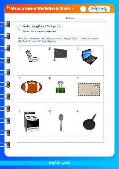 Free Measurement Worksheets For Grade 1 Pdfs