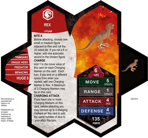 Jurrassic World Rex Heroscapers