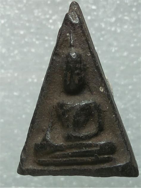 พระนางพญาเนื้อผงใบลาน หลังอุ พระเครื่อง พระแท้ Webpra เว็บ พระ คอม