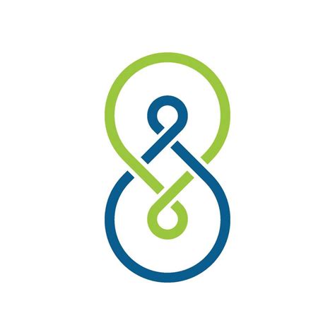 Number Eight Infinity Ornamental Logo Template Illustration Design Eps