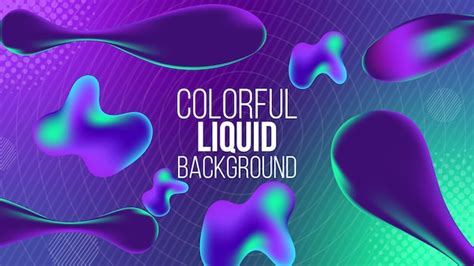 현대 액체 배경 프리미엄 벡터