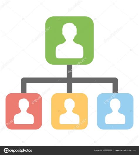 Organizational Chart Vector Icon Stock Vector By Creativestall 172586376