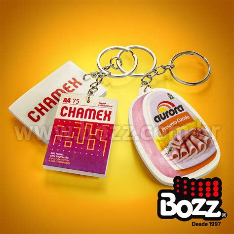Chaveiros Emborrachados Com Impressão Produtos Da Sua Marca Bozz