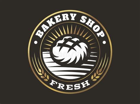 Logotipo Del Pan Ejemplo Del Vector Emblema De La Panadería En Fondo