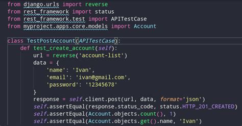 Testing Method Post Rdjango