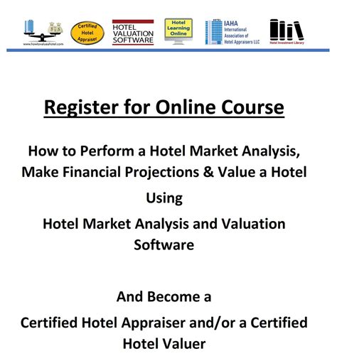 How To Perform A Hotel Market Analysis Make Financial Projections And Value A Hotel Using Hotel