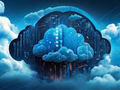 Premium Ai Image Cloud Computing Technology Concept