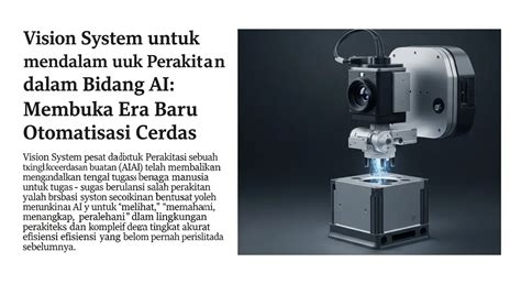 Vision System Untuk Perakitan Dalam Bidang Ai Widya Robotics