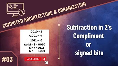 Subtraction In 2s Compliment Or Signed Bits Overflow Rule Lect 03
