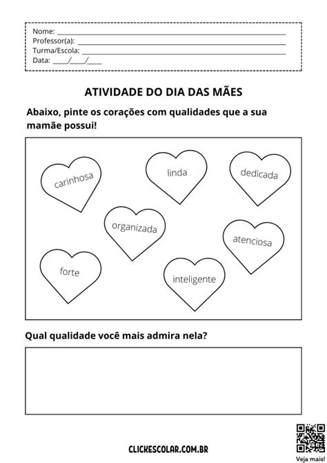 34 Atividades Para O Dia Das Mães